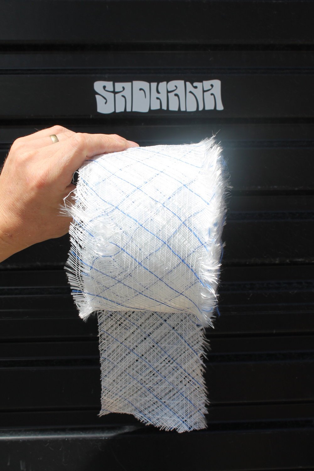 100mm Quad Axial Rail Tape - Blue trace – Sadhana Surfboards